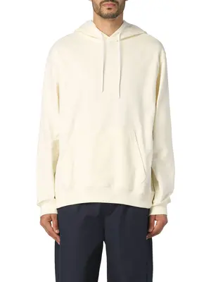 MSGM Msgm Cotton Hooded Sweatshirt White 1