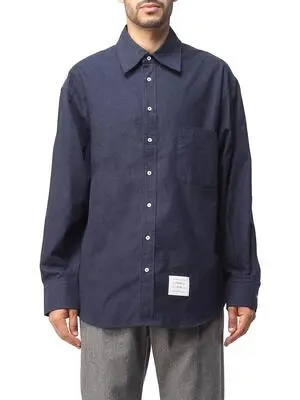 THOM BROWNE Shirt In Brushed Cotton
