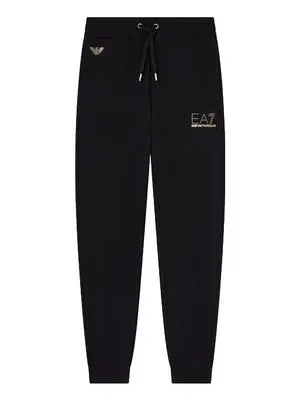 EA7 Evolution Stretch Viscose-blend Joggers - Black