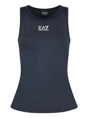EA7 Tennis Pro Top In Ventus7 Technical Fabric - Blue / Navy
