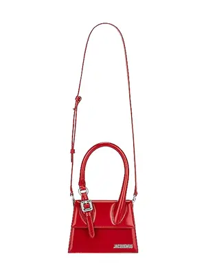 Jacquemus JACQUEMUS Le Chiquito Moyen Boucle Bag Red