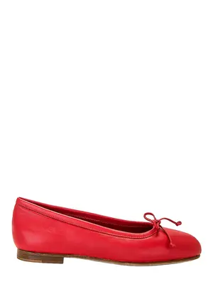 Manolo Blahnik Manolo Blahnik Verallii Nappa Flat Bright Red
