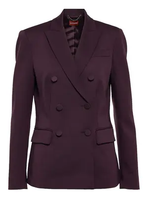 Altuzarra Indiana Double-breasted Wool Blazer - Purple
