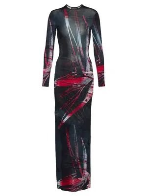LOUISA BALLOU Printed Jersey Maxi Dress - Multicoloured