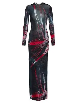 LOUISA BALLOU Printed Jersey Maxi Dress - Multicoloured
