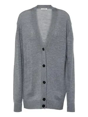JIL SANDER Wool Cardigan - Grey