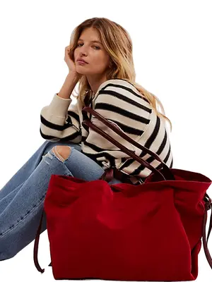 Free People Free People Daybreaker Tote Bag Red