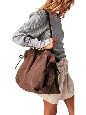 Free People Free People Daybreaker Tote Bag Truffle