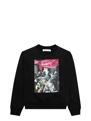 Off-White Caravaggio Painting Crewneck - Black