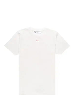 OFF-WHITE Stencil Short-sleeve Slim Tee 'white/red'