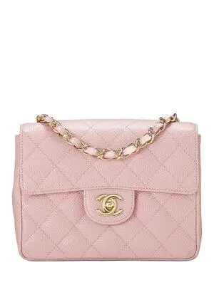 CHANEL Chanel Quilted Caviar Square Flap Mini Bag