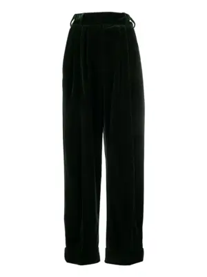 ALEXANDRE VAUTHIER Alexandre Vauthier High-Waisted Velvet Trousers