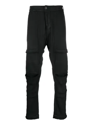 Masnada Jersey Tapered-leg Trousers - Black