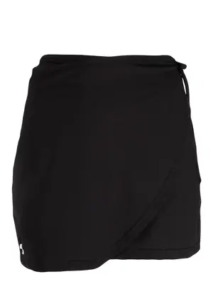 OPÉRASPORT Wrap-design Miniskirt - Black