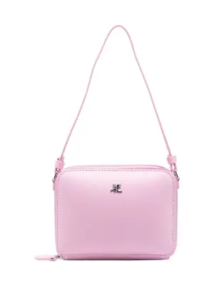 COURREGES Cloud Leather Shoulder Bag - Pink