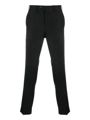 PT TORINO Tailored Mid-rise Trousers - Black