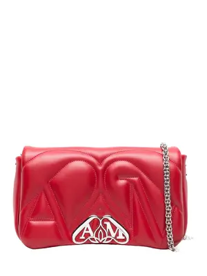 Alexander McQueen Small Seal Clutch Bag - Red