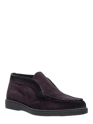 Santoni Detroit Laceless Slip-On Chukka Boots Dark Grey
