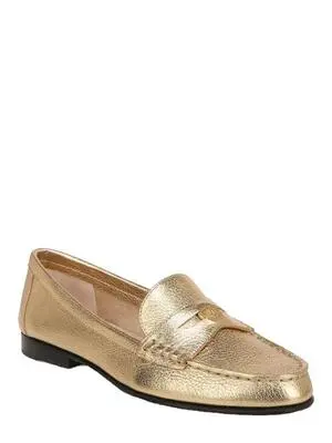 Veronica Beard Veronica Beard Penny Loafer Gold