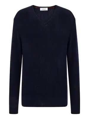 FERRAGAMO V-neck Sweater - Blue