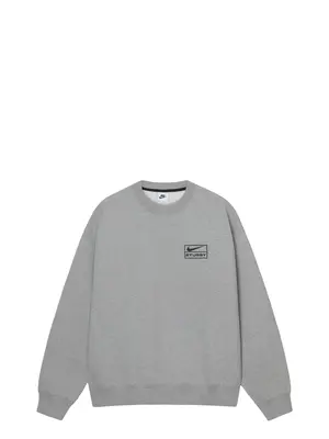 StÜssy X Nike Fleece Crew 'dark Heather - Grey