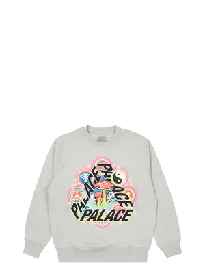 PALACE Bun 5G Crew Neck Grey