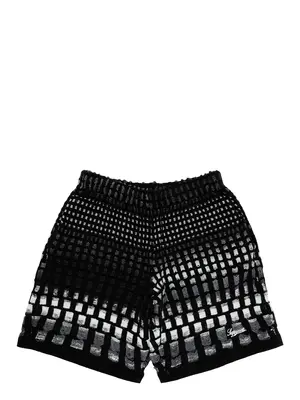 Supreme Gradient Grid Knit Short - Black