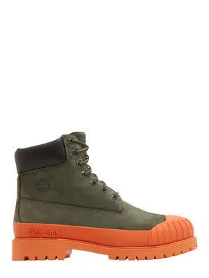 Timberland Bee Line X 6 Inch Premium Rubber Toe Boots Green