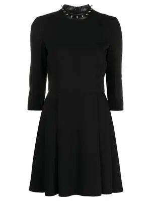 Moschino Spike Stud Detail Minidress - Black