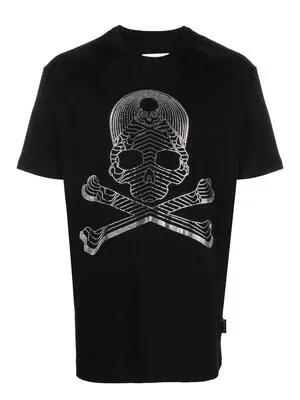 Philipp Plein Ss Skull & Bones Round-neck T-shirt - Black