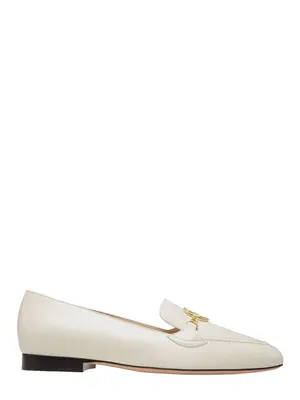 Bally O'brien Grained Leather Loafers - White