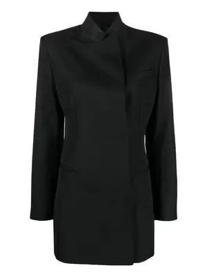 ARMARIUM ARMARIUM Collarless Virgin Wool Blazer