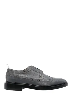 Thom Browne Thom Browne Almond-Toe Leather Brogues Grey