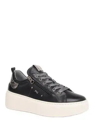 NEROGIARDINI Platform Wedge Sneakers - Black