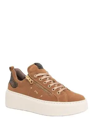 NEROGIARDINI Platform Wedge Sneakers - Malt