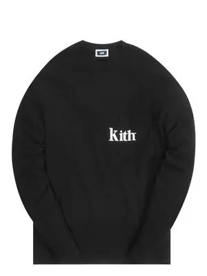 Kith Long-sleeve Quinn Tee - Black