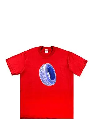 Supreme Tire Tee 'cardinal' Red