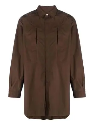 RICK OWENS Spread-collar Oversize Shirt