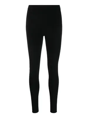 Rabanne Logo-waistband Leggings - Black