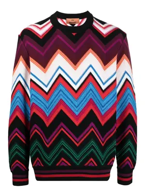 MISSONI Missoni Zigzag Crew-Neck Jumper