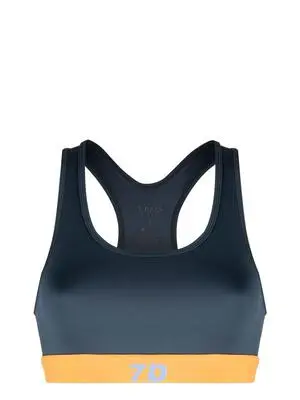 7 DAYS ACTIVE Kk Logo-print Sports Bra - Blue