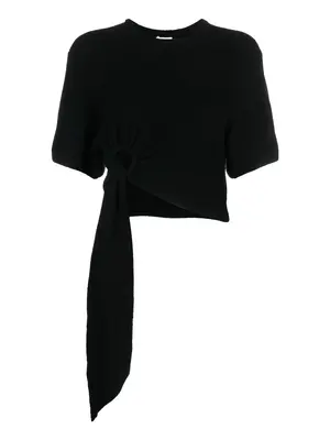 Nanushka Davita Terrycloth Top - Black