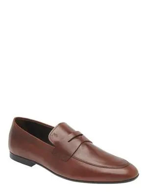 TOD'S Apron Toe Loafer - Teak