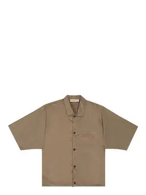 Fear Of God Short-sleeve Nylon Shirt 'wood - Brown
