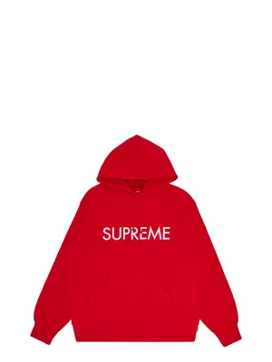 Supreme Capital Hooded Sweatshirt - Red