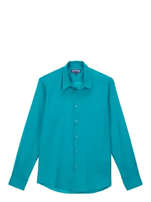 Vilebrequin Cotton Voile Lightweight Caracal Shirt Green