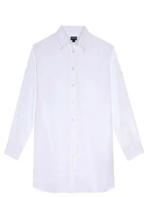 Vilebrequin Fragance Linen Shirt Dress - White