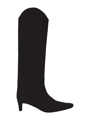Staud Western Suede Wally Boots - Black