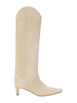 Staud Western Suede Wally Boots Dune