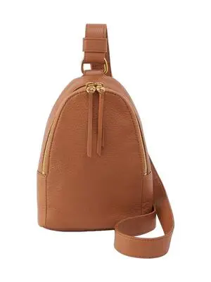 Hobo Fern Leather Sling Bag - Warm Honey Plain